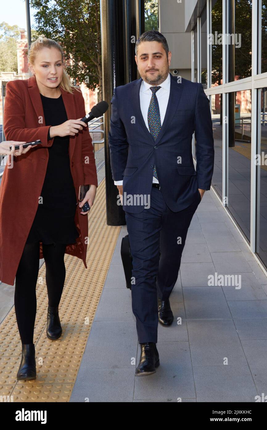Leo Premutico (right), lawyer for Yusuf Nazlioglu and Ahmad Doudar ...