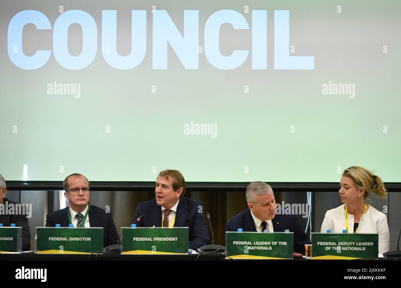 Nationals Federal Director Ben Hindmarsh, President Larry Anthony ...