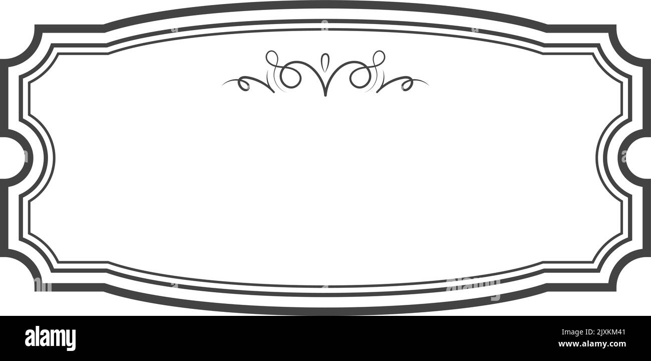 Retro decorative tag template. Elegant vintage label Stock Vector Image ...