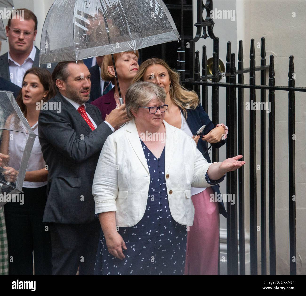 London, England, UK. 6th Sep, 2022. RAINY START: Newly appointed Deputy ...