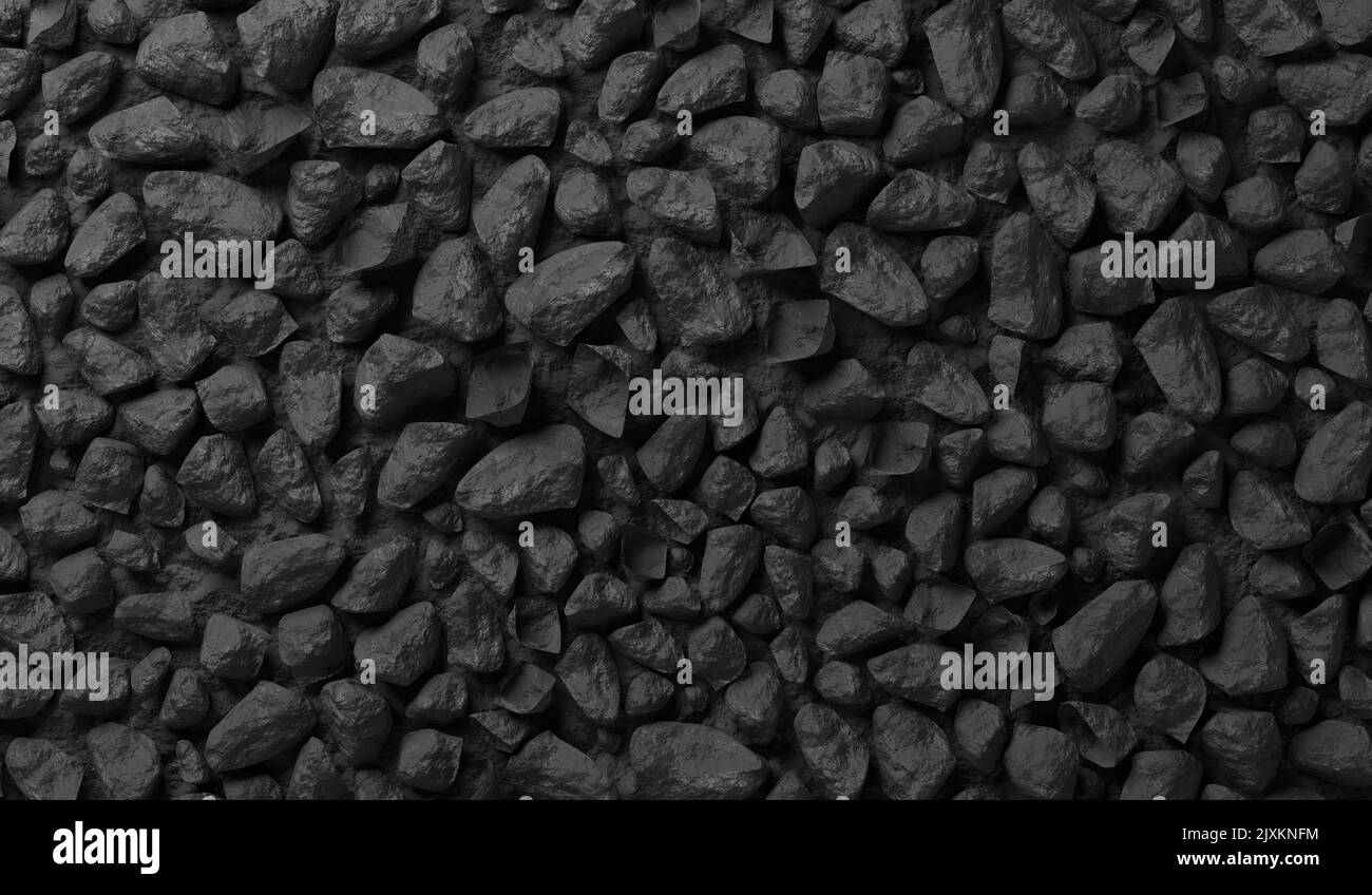 Coal background - 3D illustration Stock Photo - Alamy