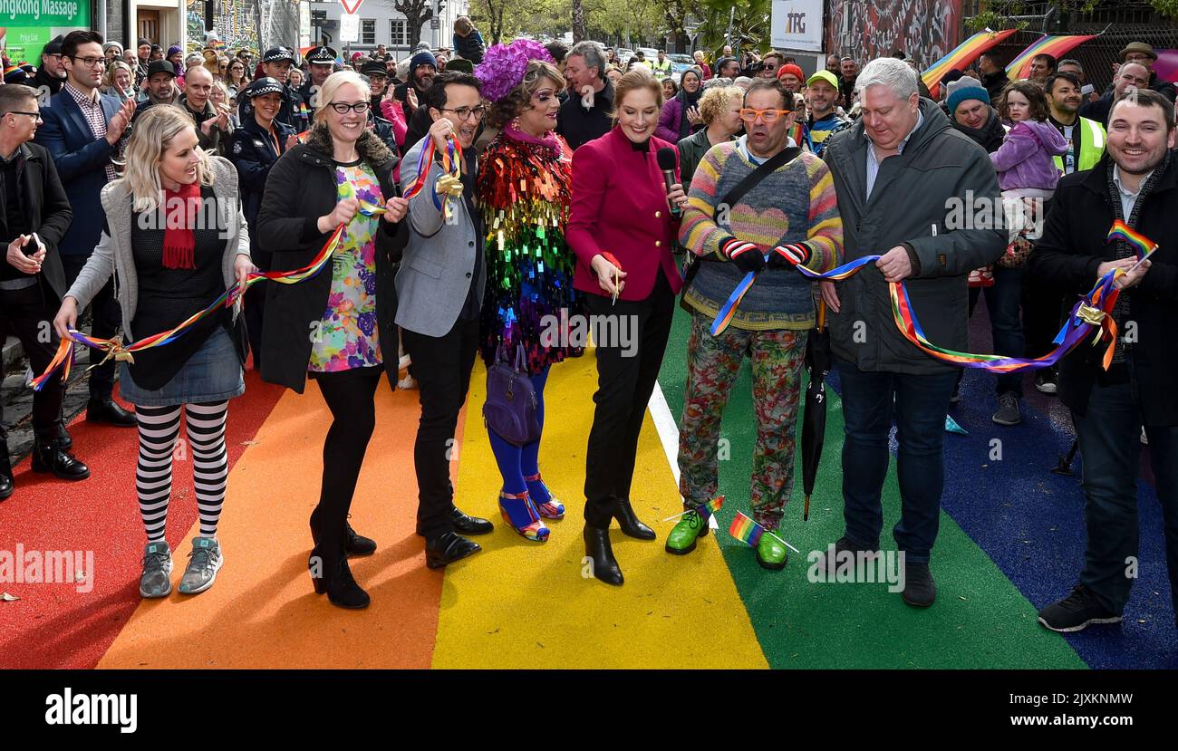 Port Phillip Mayor Bernadene Voss (centre) and her councillors unveils ...
