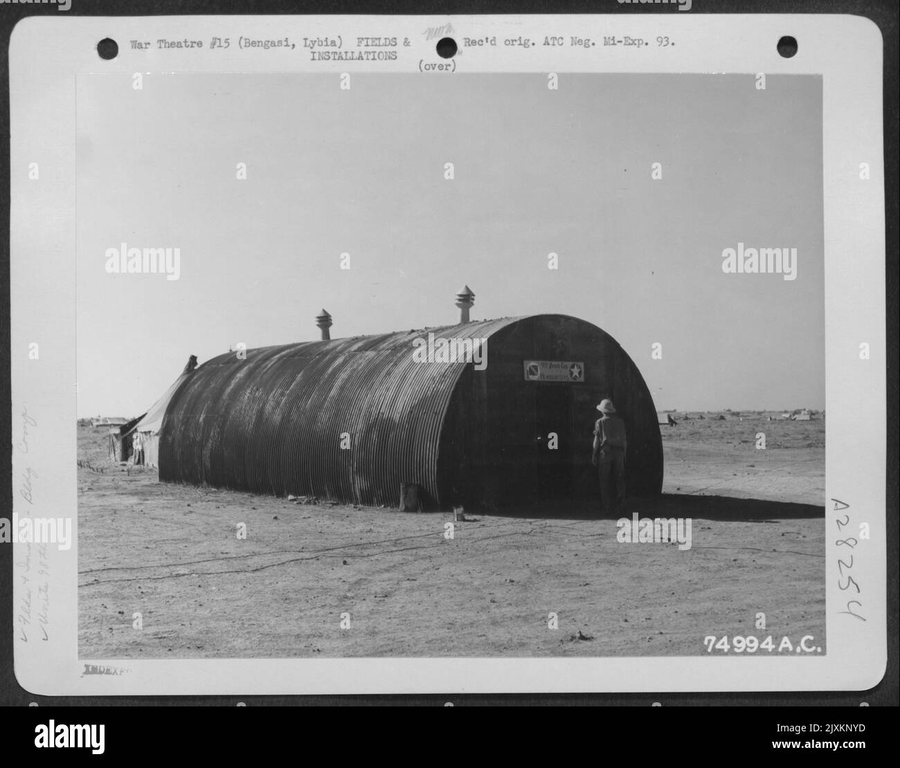 Headquarters Building of the 98th Bomb Group, Benina Field, Bengasi ...