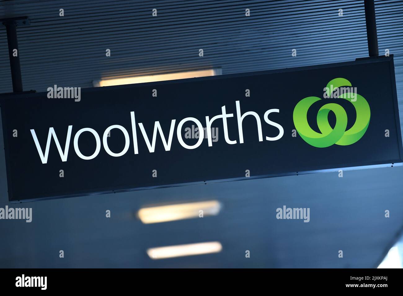 Signage outside a Woolworths store in Sydney, Monday, August 20, 2018 ...