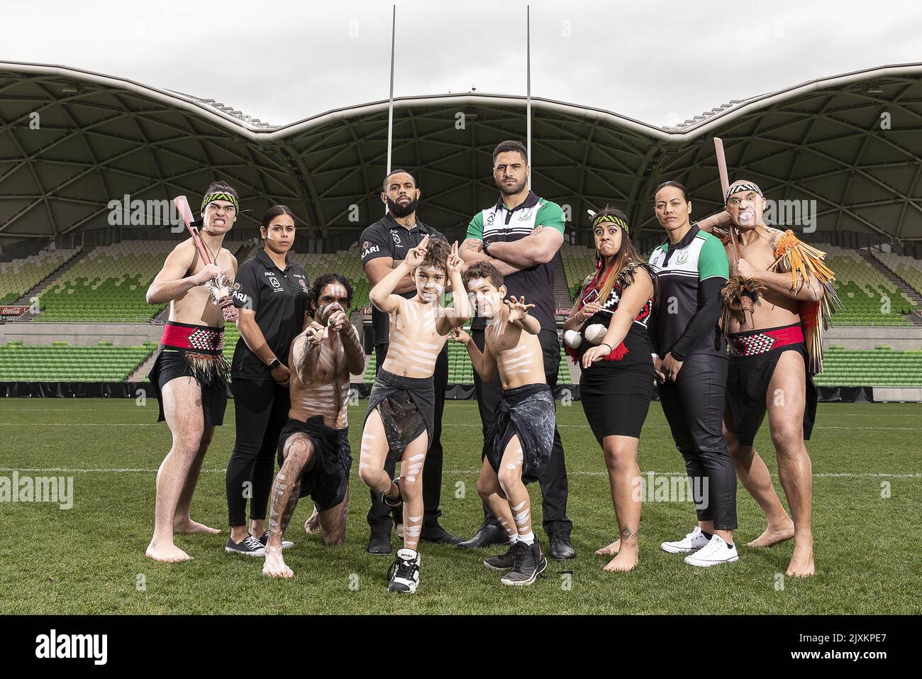 (L-R) Nakia Davis-Welsh, Josh Addo-Carr, Jesse Bromwich and Honey ...