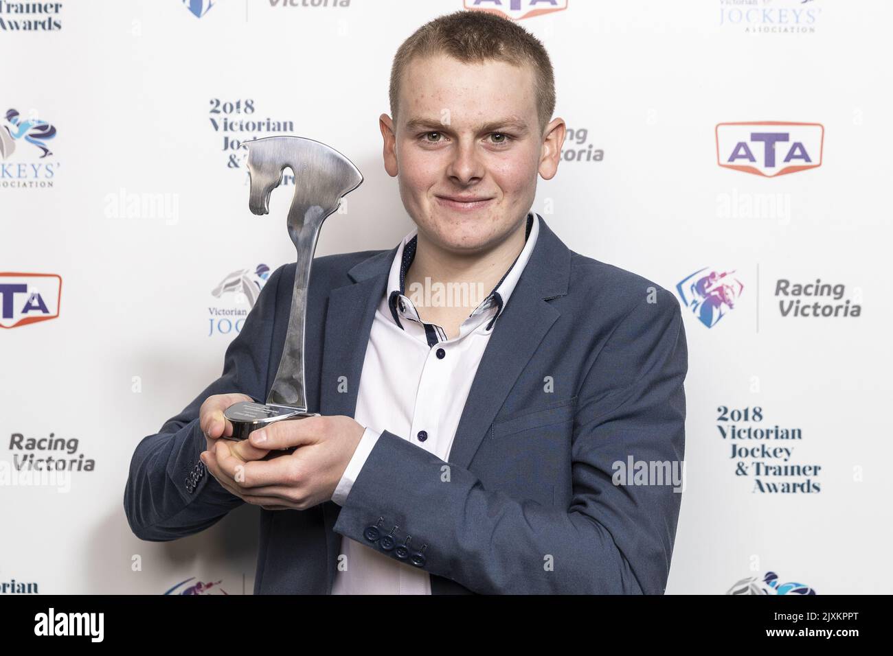 Ethan Brown poses for a photograph with the Victorian Metropolitan ...