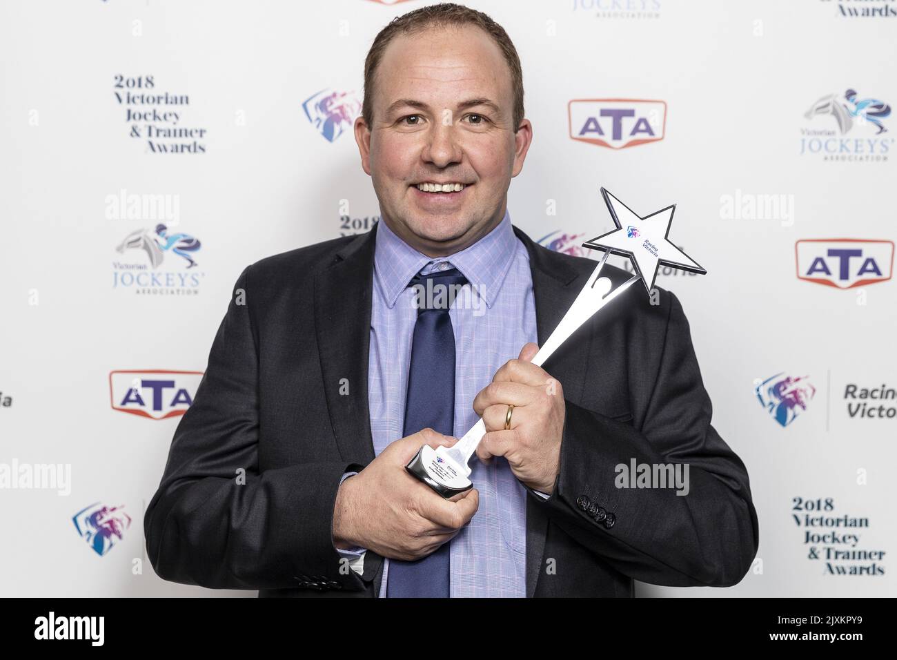 Craig Widdison poses for a photograph with the Colin Alderson Rising ...