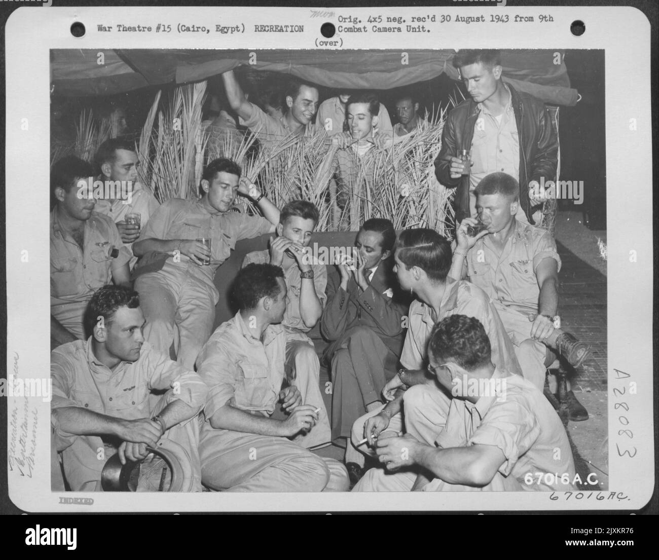 American troop entertainment Black and White Stock Photos & Images - Alamy