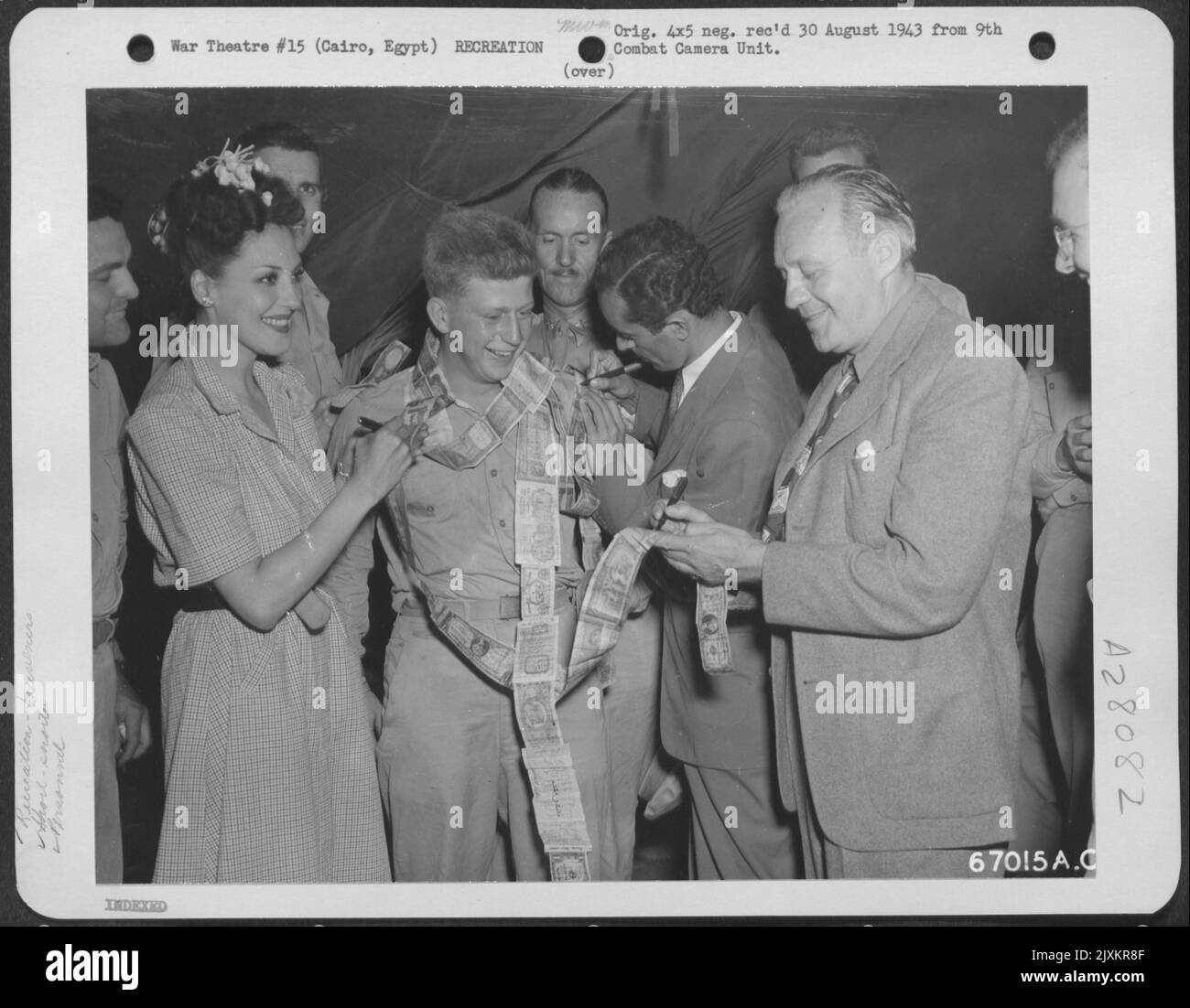 Winnie Shaw, Larry Adler and Jack Benny of the Jack Benny Show Troupe ...