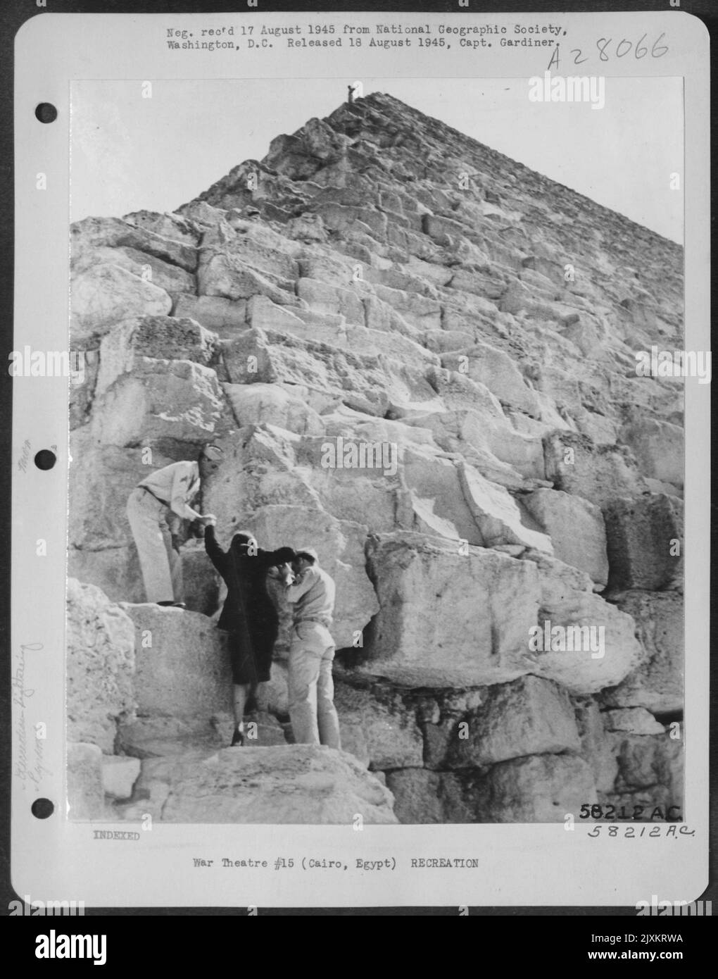 A trip to the Pyramids is a must for soldiers on leave in Cairo, Egypt ...