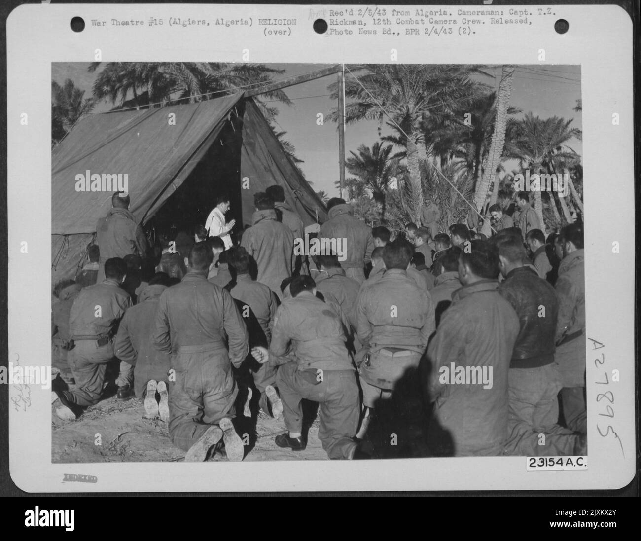 Wartime catholic mass hi-res stock photography and images - Alamy