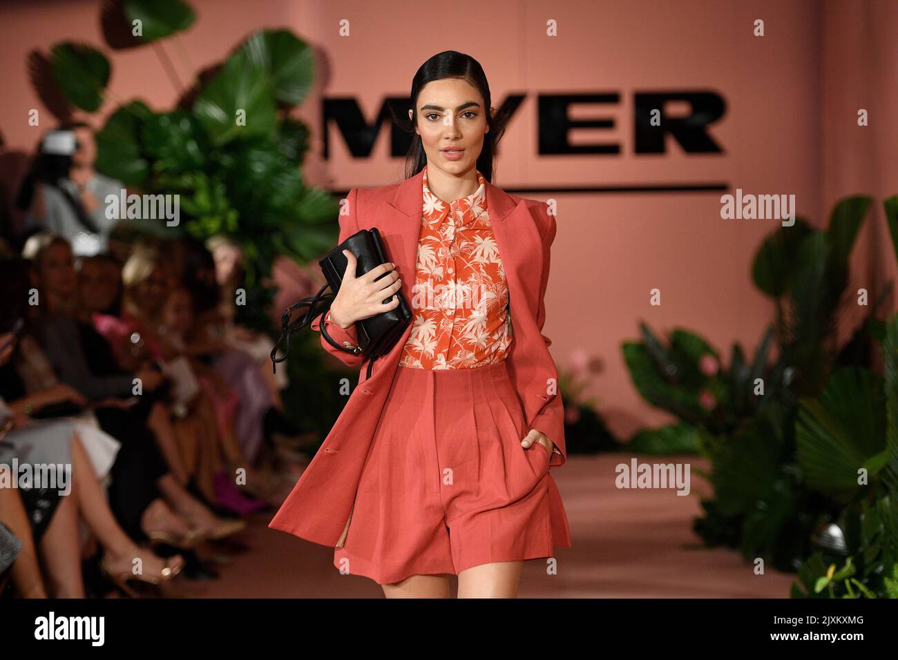 A model walks the runway during the Myer Spring Summer 2018 runway show ...