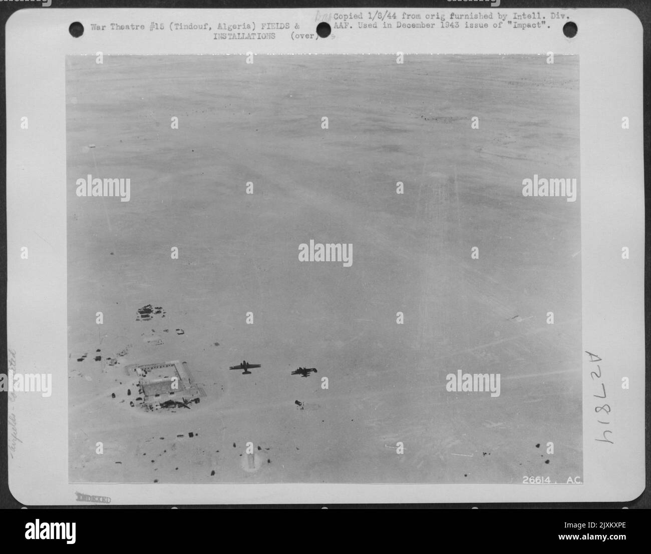 Tindouf, Algeria-Typical of desert air bases, which resemble a few fly ...