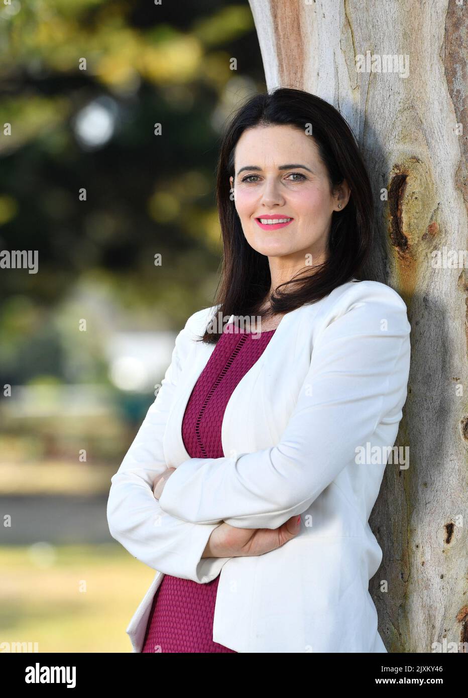 Labor's candidate for the federal seat of Dickson, Ali France, is seen ...