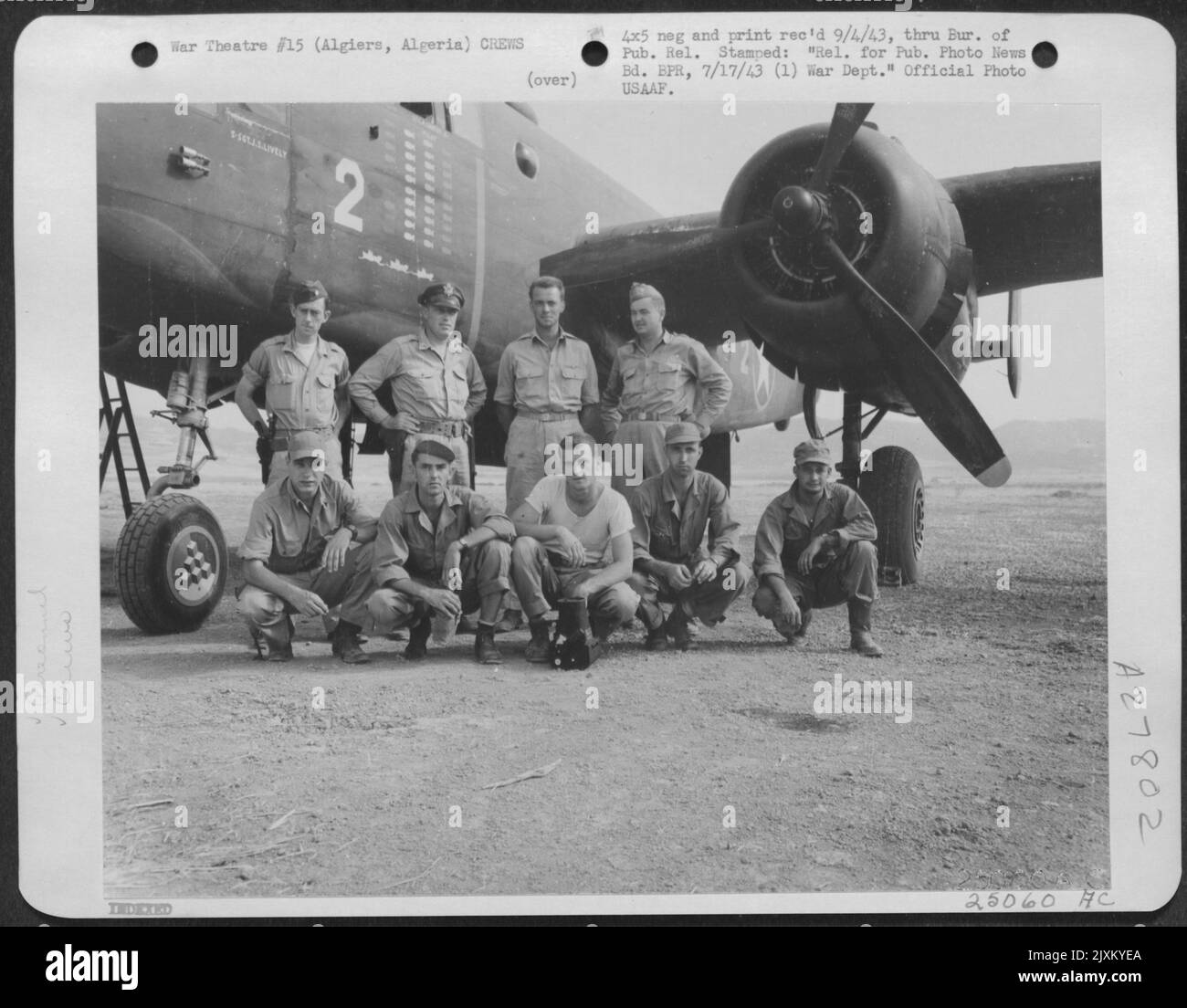 Shown here is Pilot Lt. James I. Miller being congratulated by his CO ...