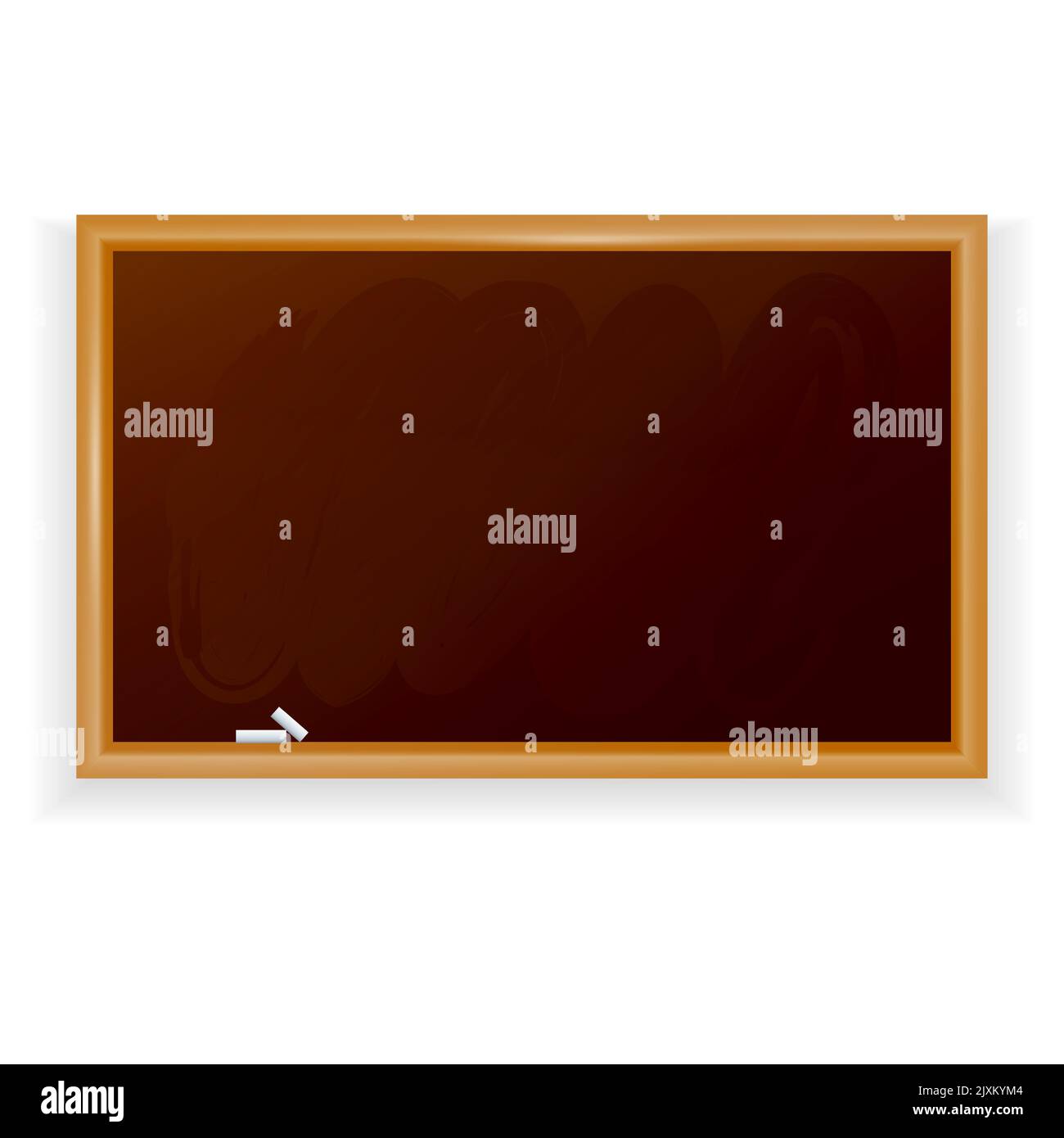 Realistic school blackboard isolated on white background. Cartoon ...