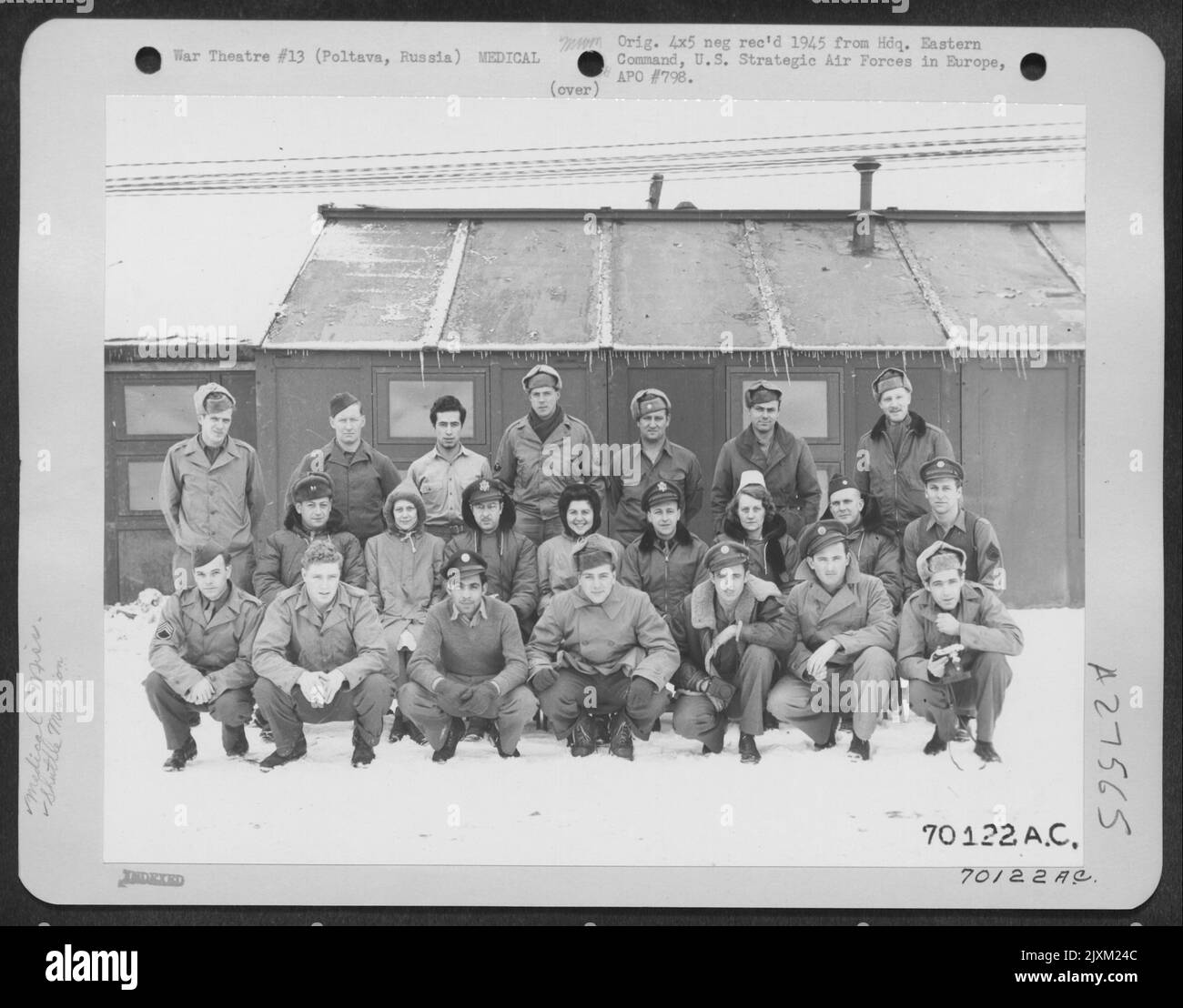American medical personnel assigned to the winter detachment at Poltava ...
