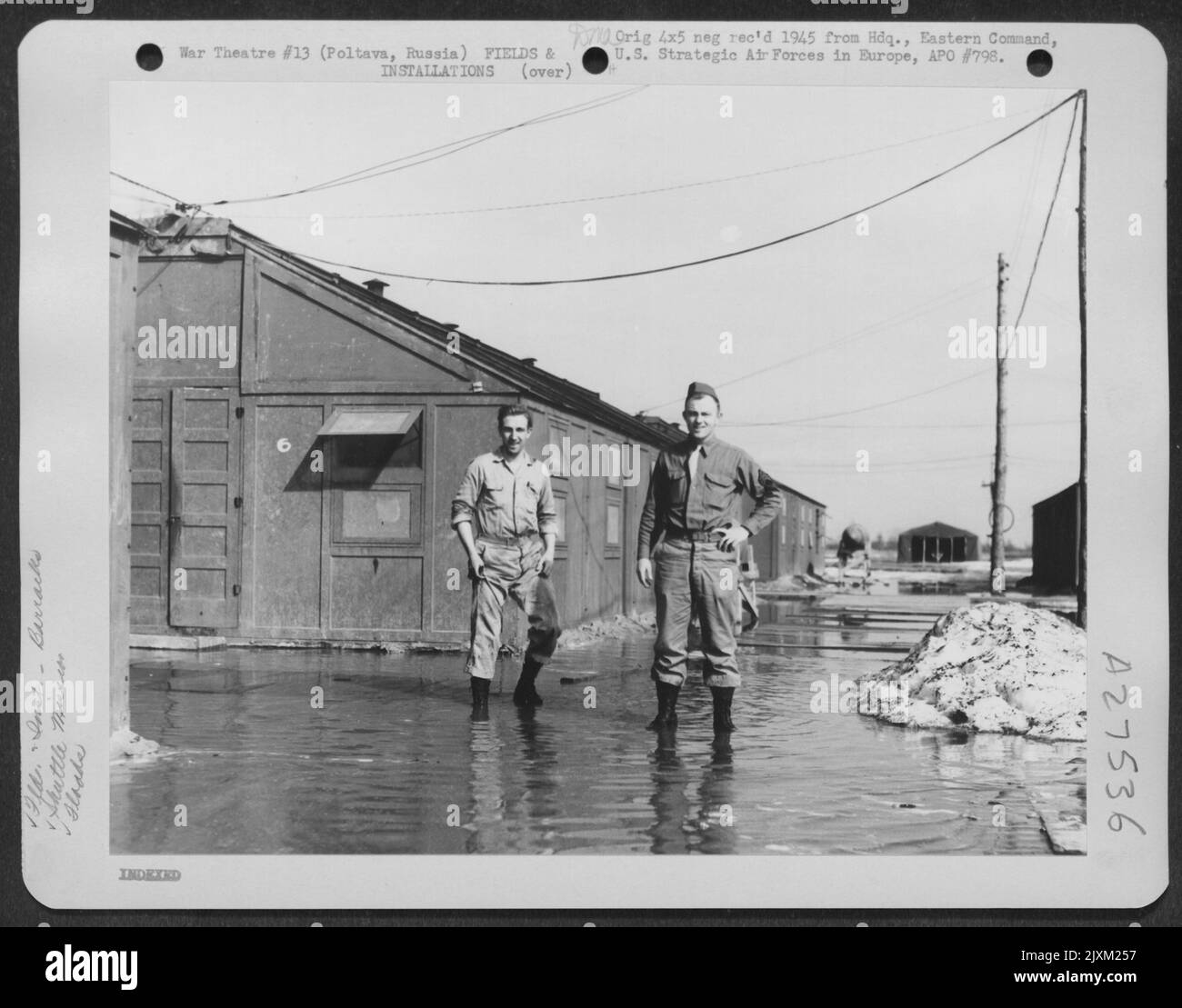 When spring came, melting snow flooded the area around the barracks at ...