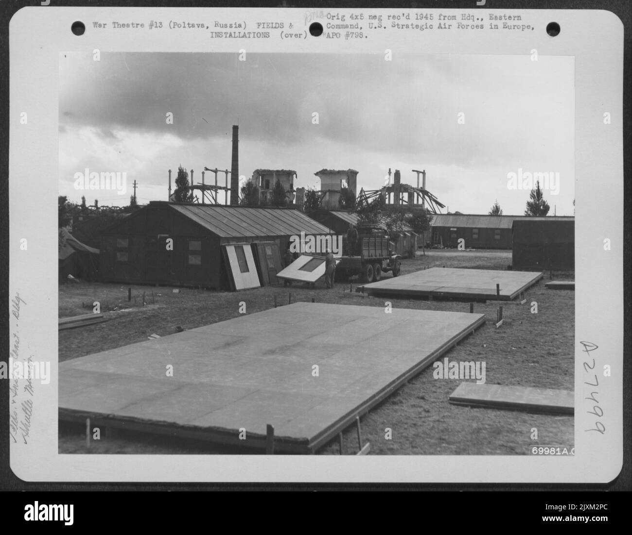 Constructions of winter quarters for shuttle mission personnel is ...