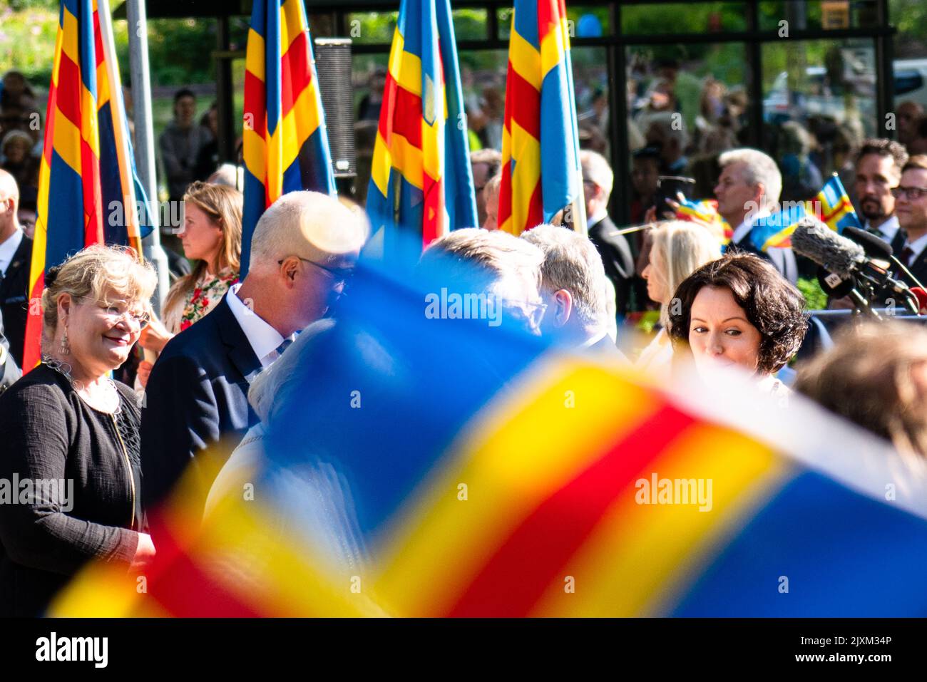 Finnish first lady Jenni Haukio at the Åland 100 Anniversary ...