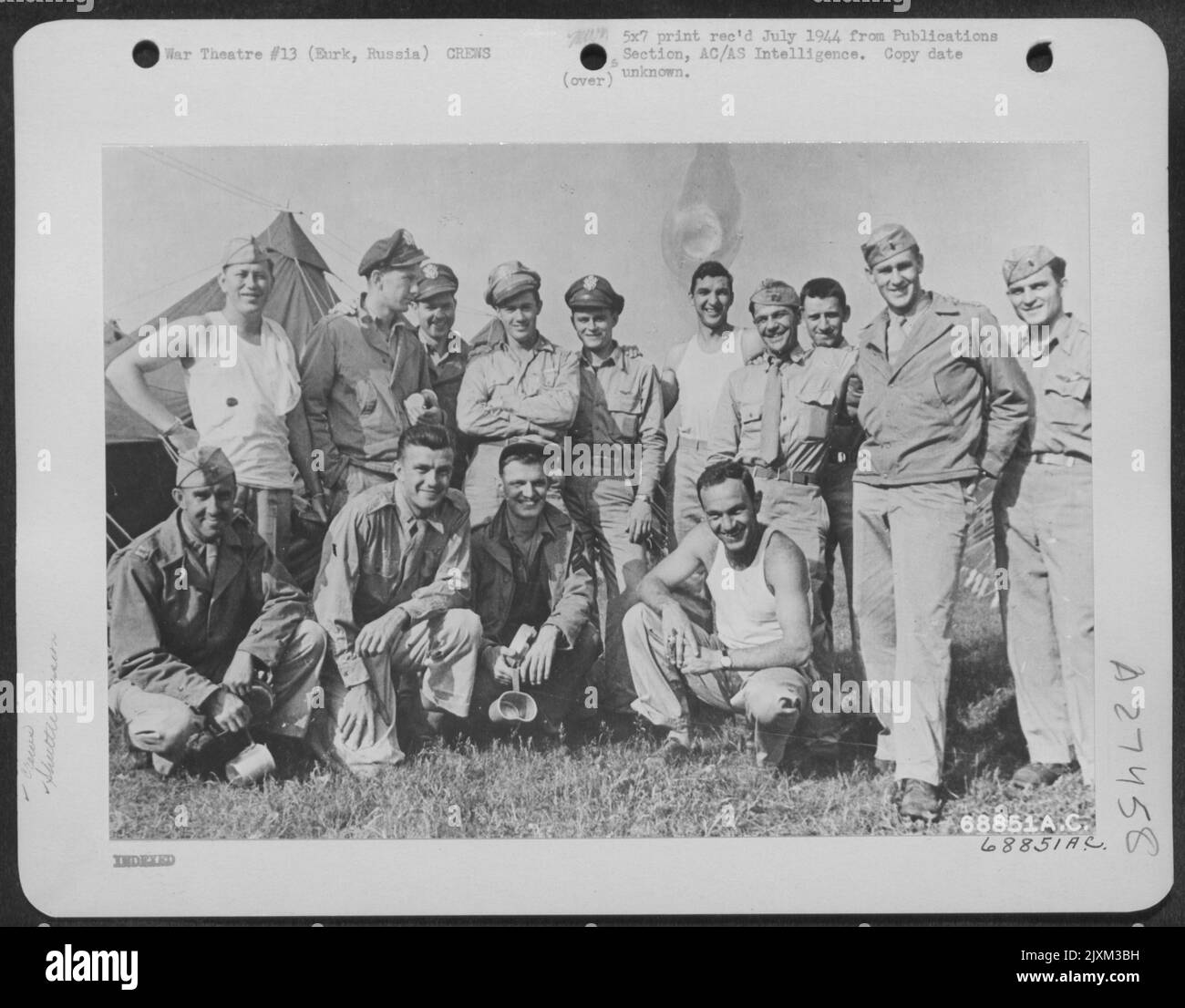 In Eurk, Russia, a group of American flyers, who first made use of the ...