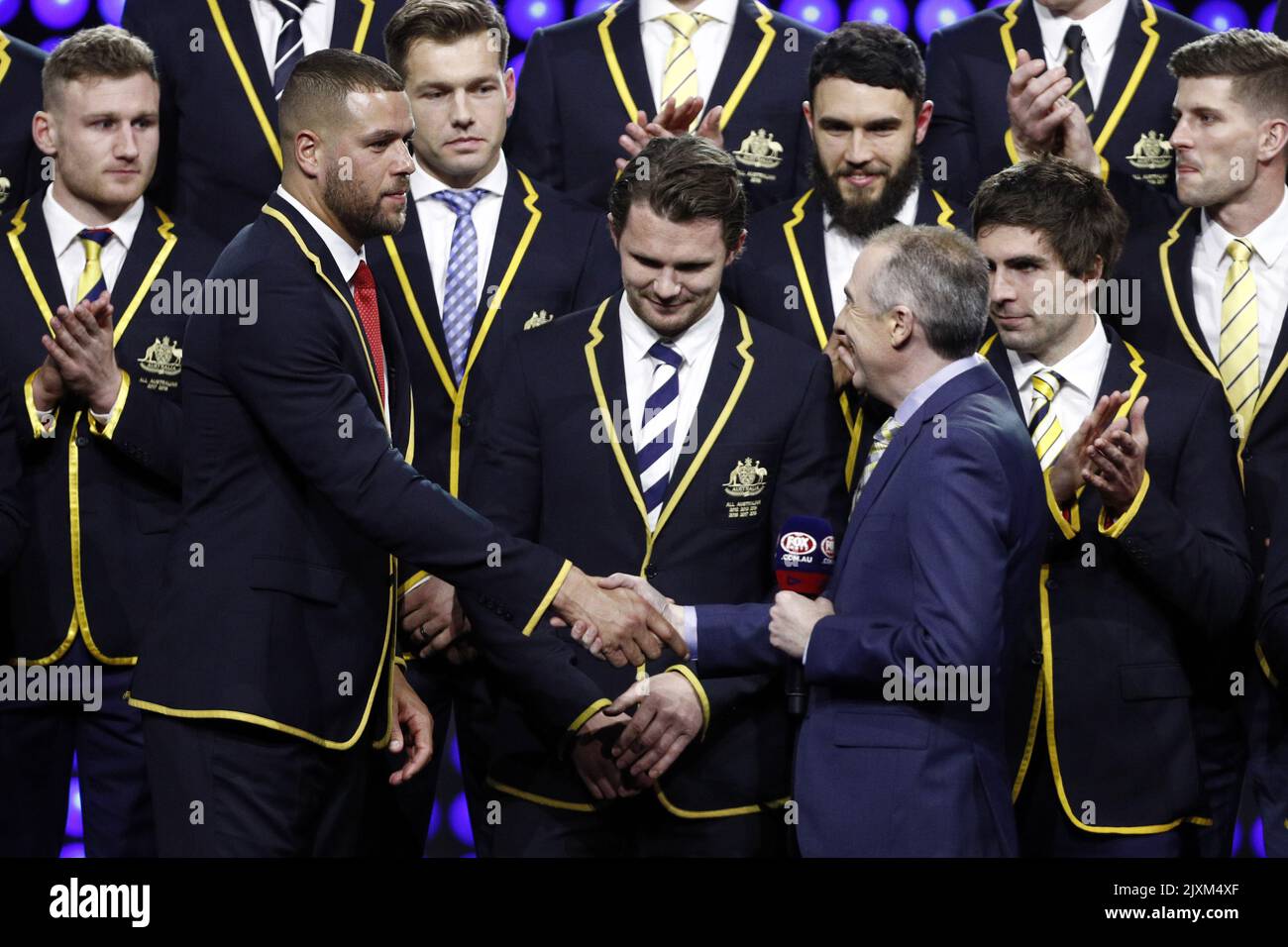 Lance Franklin of the Swans (second from left) is named as All ...