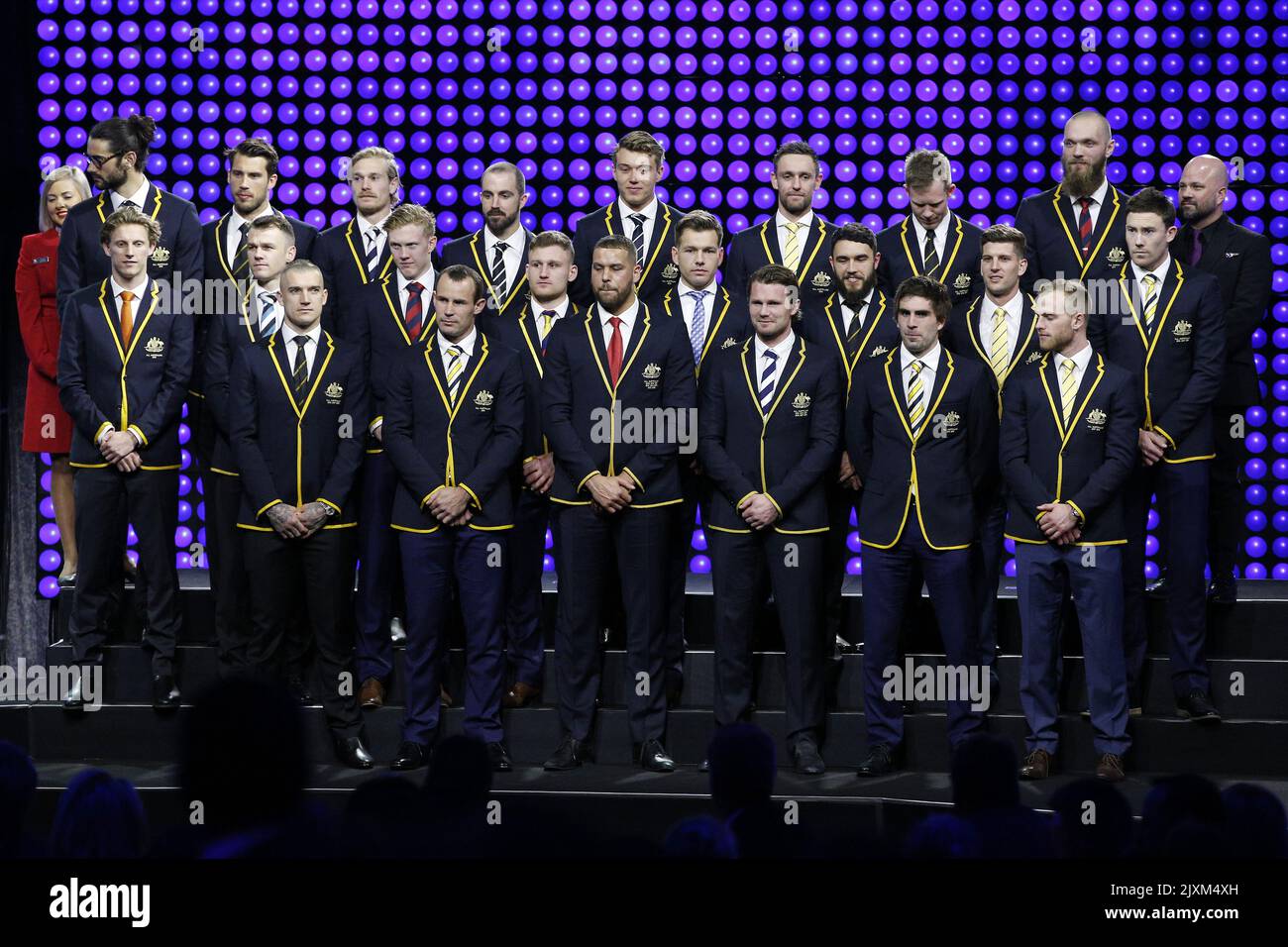 The All-Australian team is seen during the 2018 AFL All Australian ...