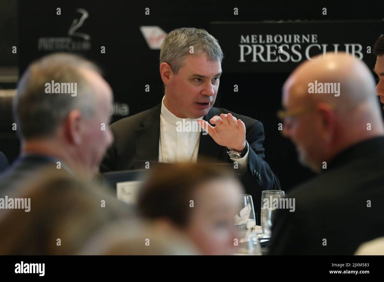 Melbourne's new Catholic archbishop Peter Comensoli before addressing ...