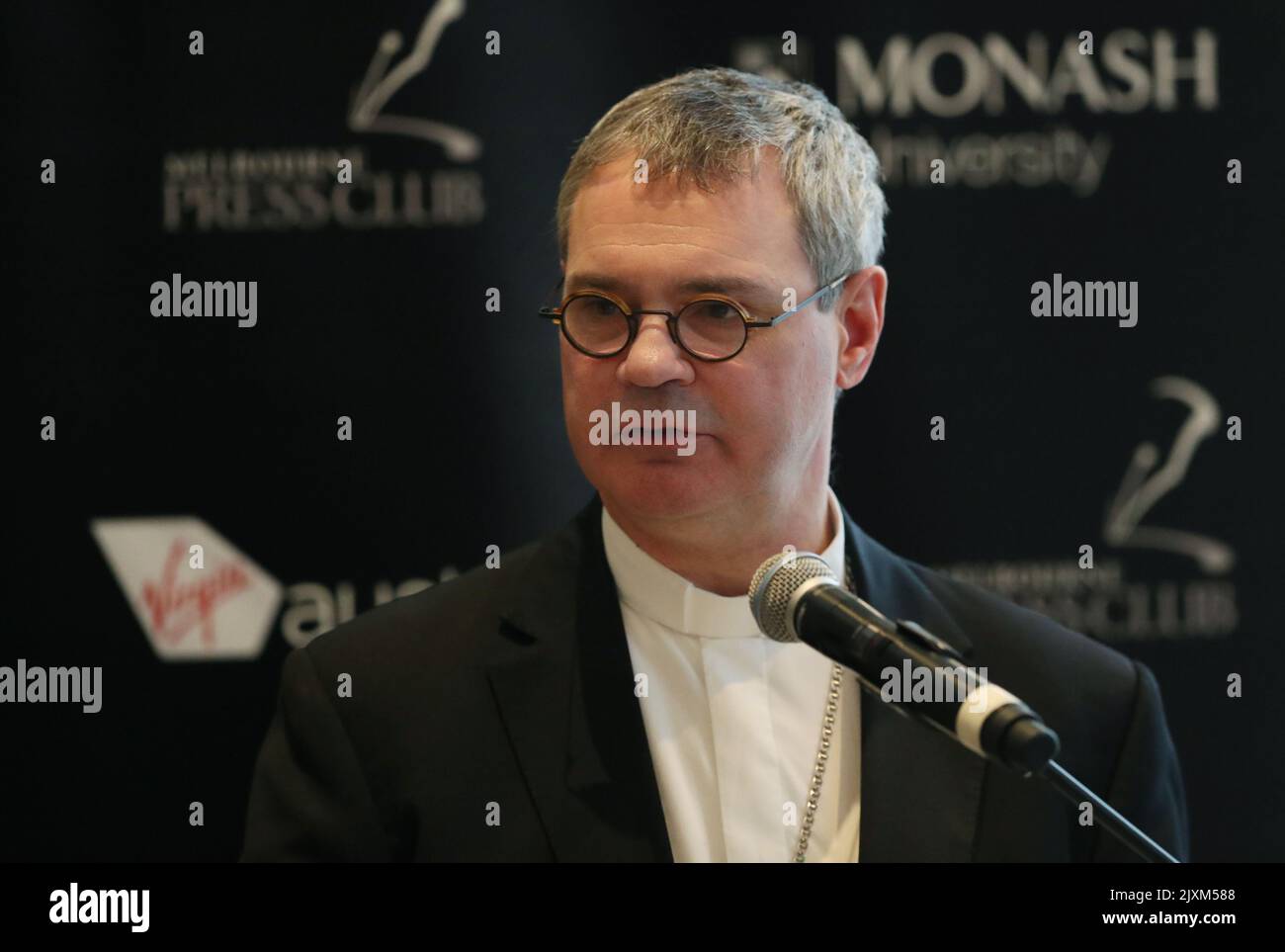 Melbourne's new Catholic archbishop Peter Comensoli addresses the ...