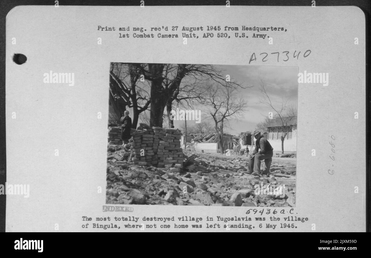 The most totally destroyed village in Yugoslavia was the village of ...