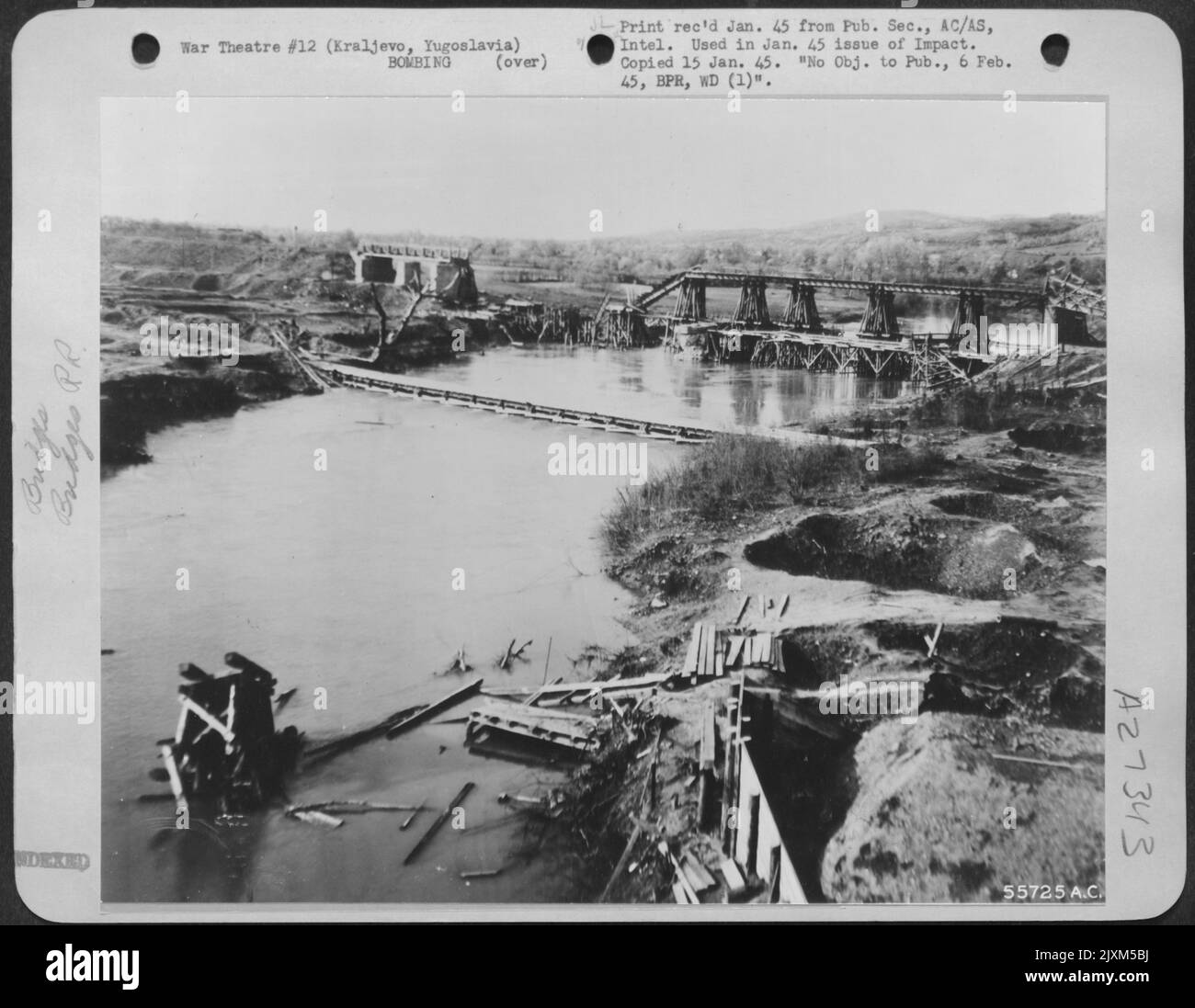 Attempts of Germans to cross Morava River at Kraljevo, Yugoslavia ...