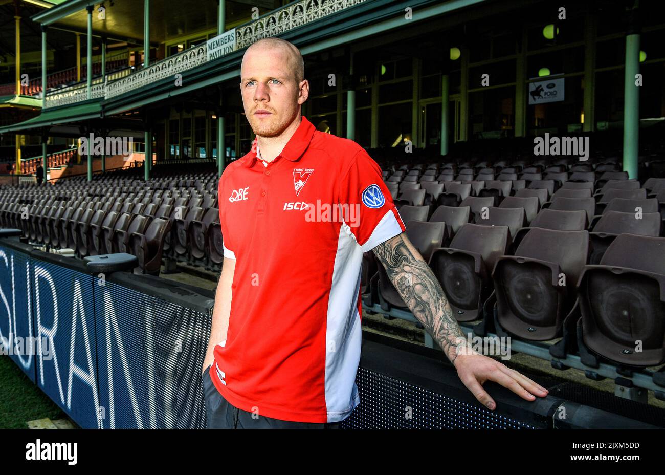 Sydney Swans Player Zak Jones poses for a photograph at the SCG in ...