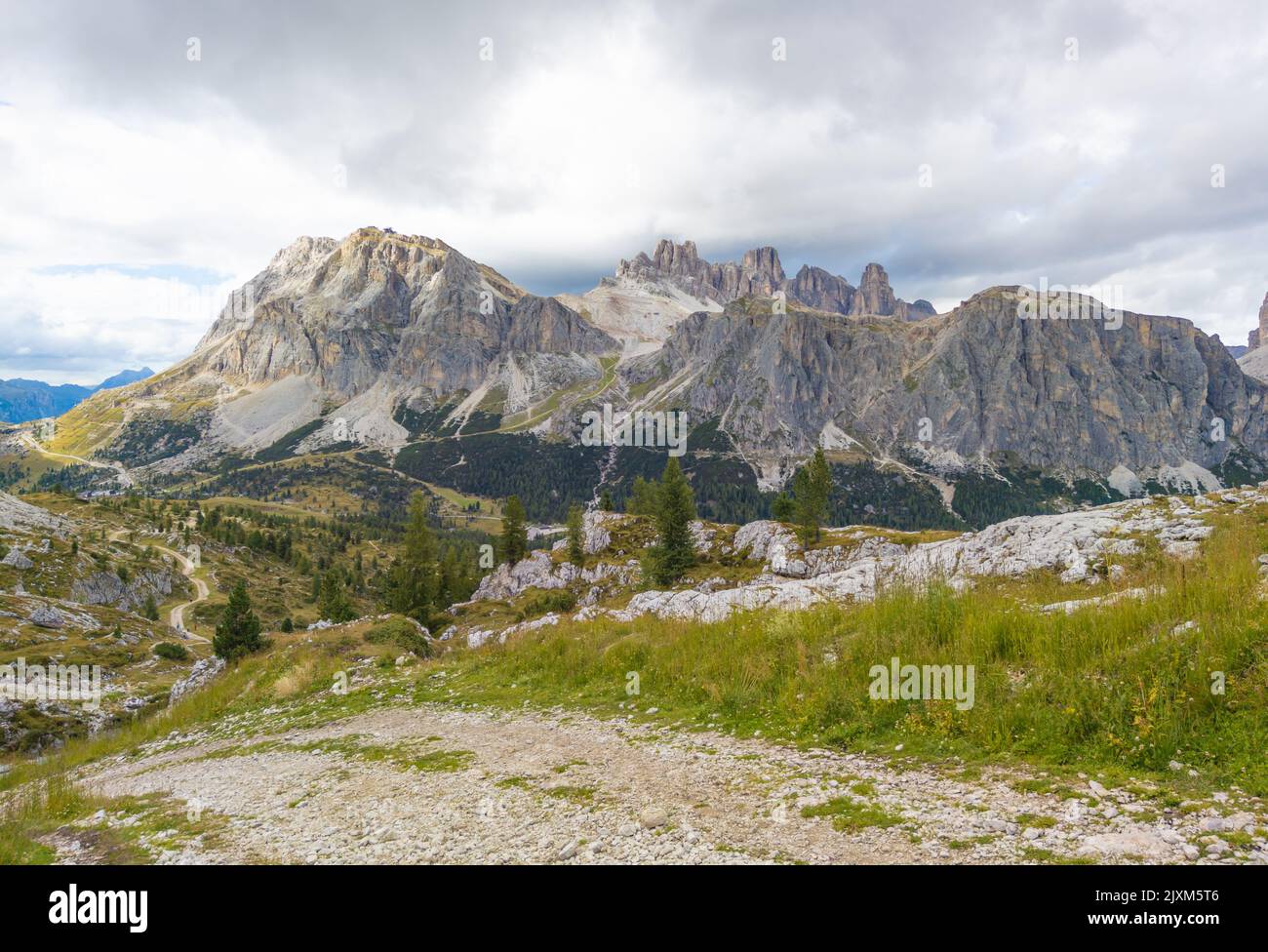 Dolomiti (Italy) -A view of Dolomites mountain range, UNESCO site ...