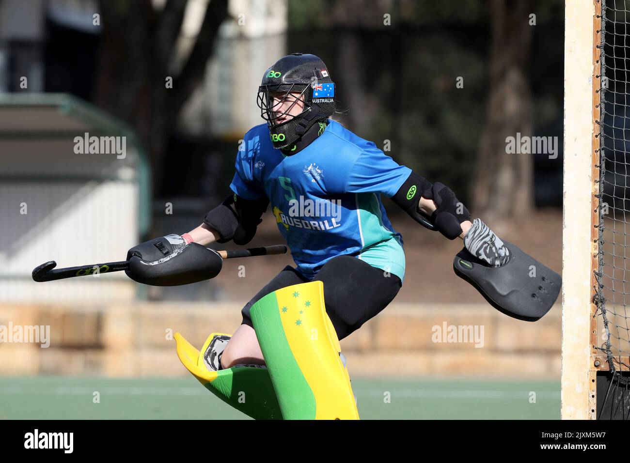 Ashlee Wells of the Hockeyroos is seen in action during a training ...