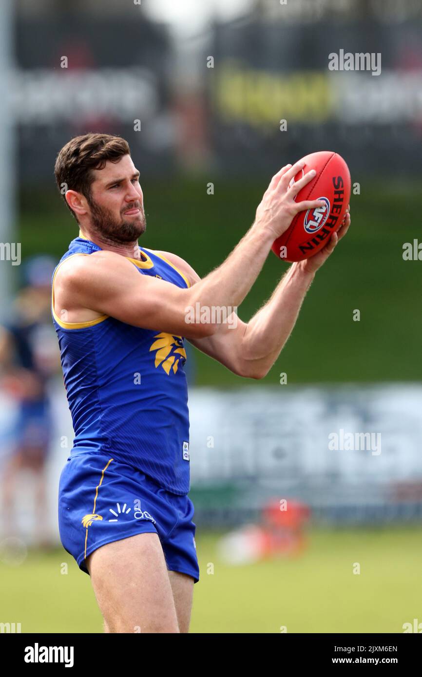 Jack Darling is seen during the West Coast Eagles training session at ...