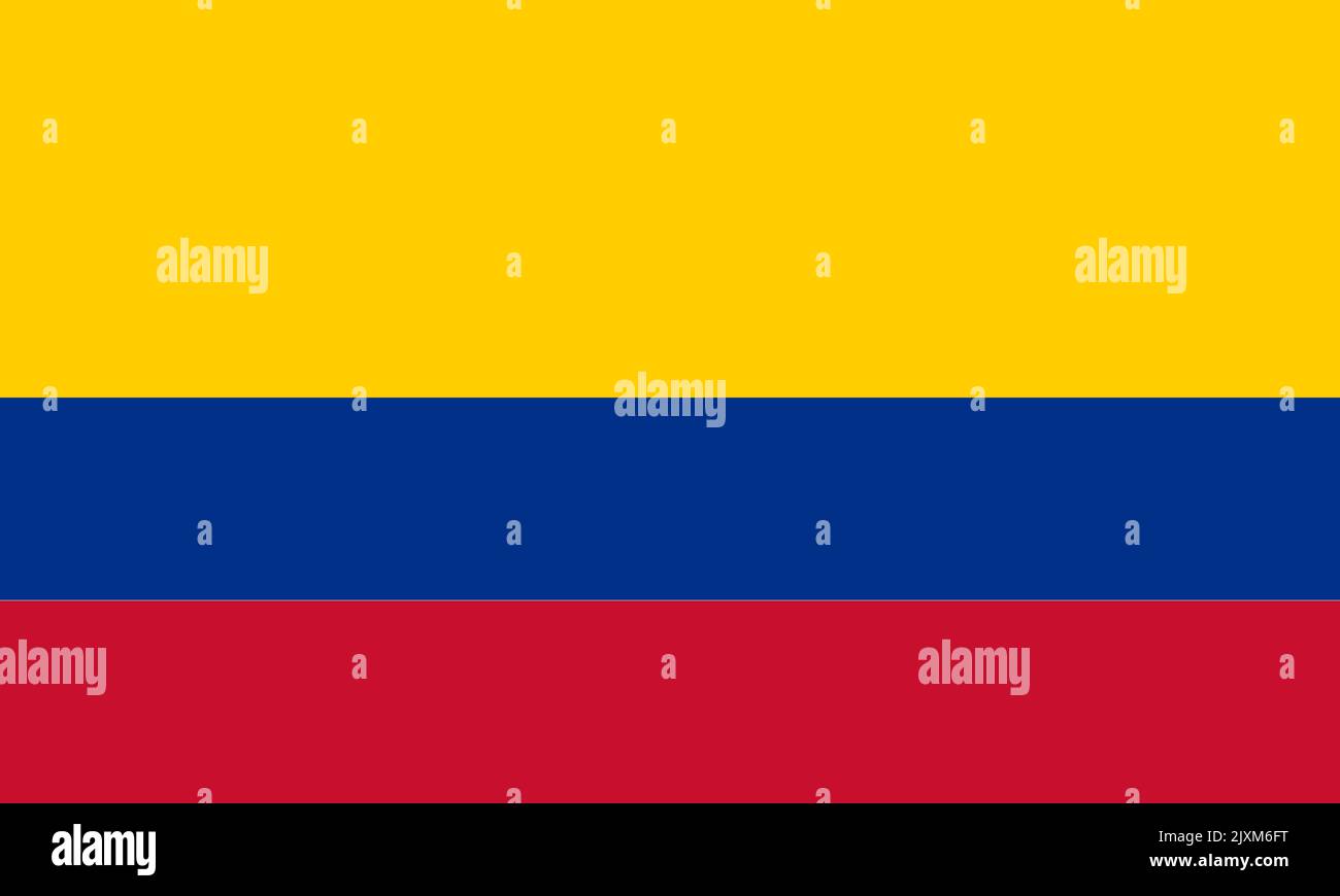 National Colombia flag. Colombia flag icon. illustration vector of ...