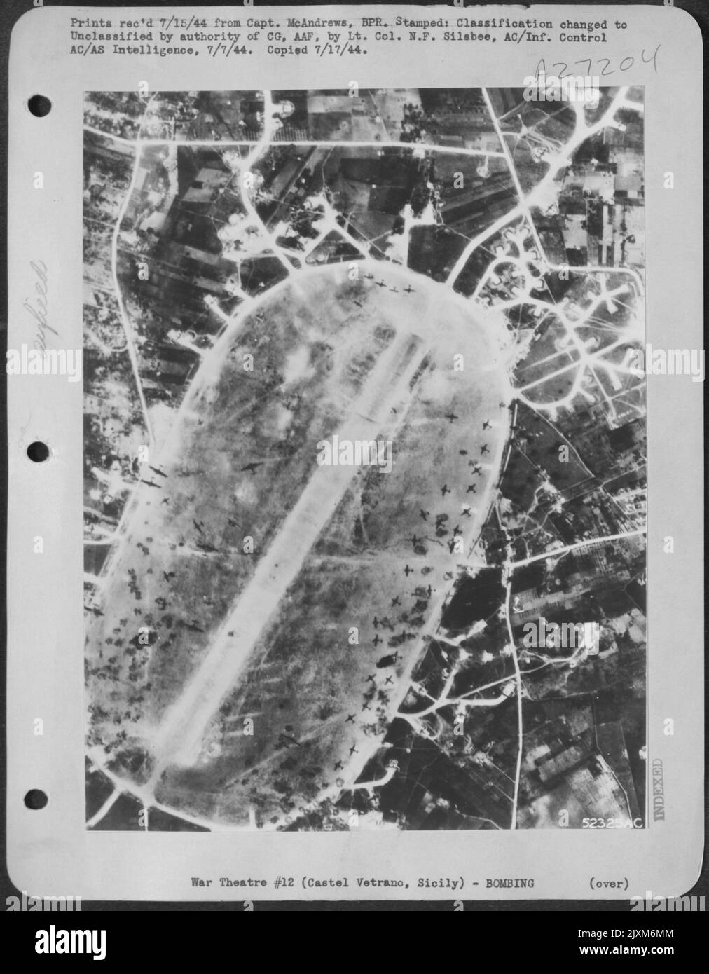 Fragmentation bombs from Northwest African Air Forces Boeing B-17 ...