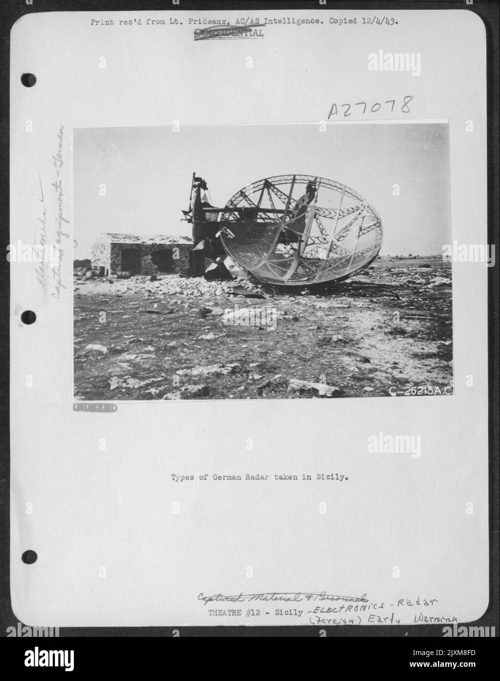 Types of German Radar taken in Sicily Stock Photo - Alamy