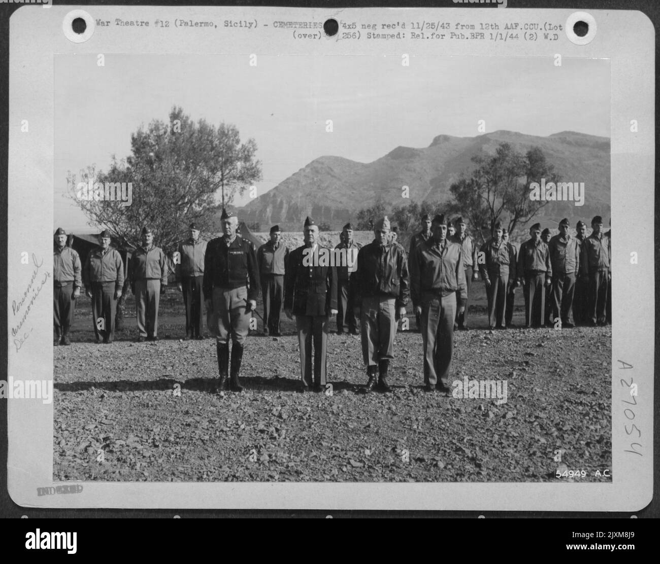 Lt. Gen. George Patton, Jr., Col. Robert Sears, Brig. Gen. Hobart R ...