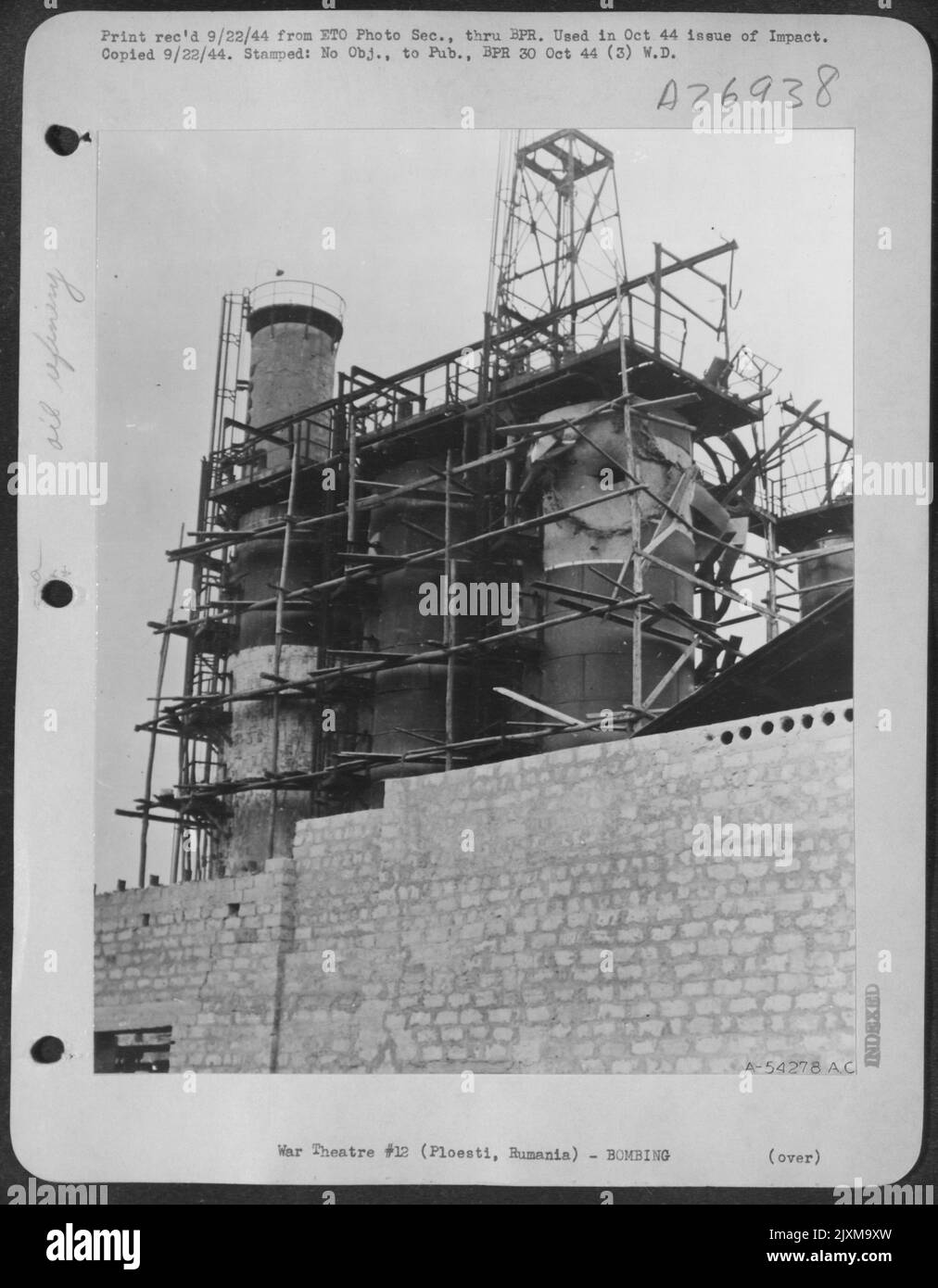 Creditul Minier Oil Plant, Ploesti, Rumania-Germans actually erected ...