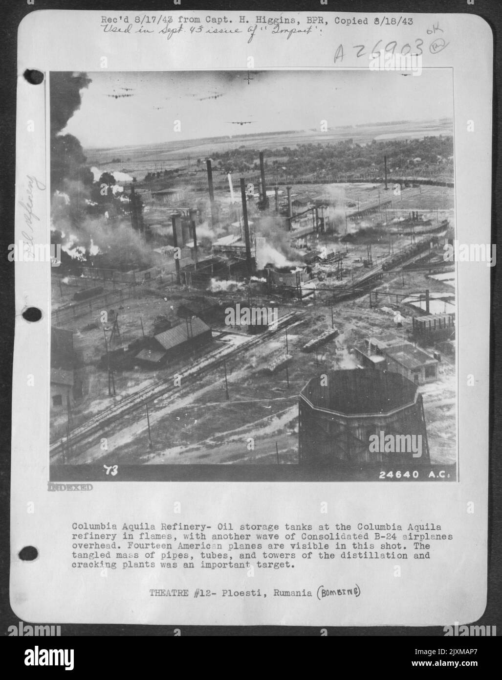 Columbia Aquila Refinery-Oil storage tanks at the Columbia Aquila ...
