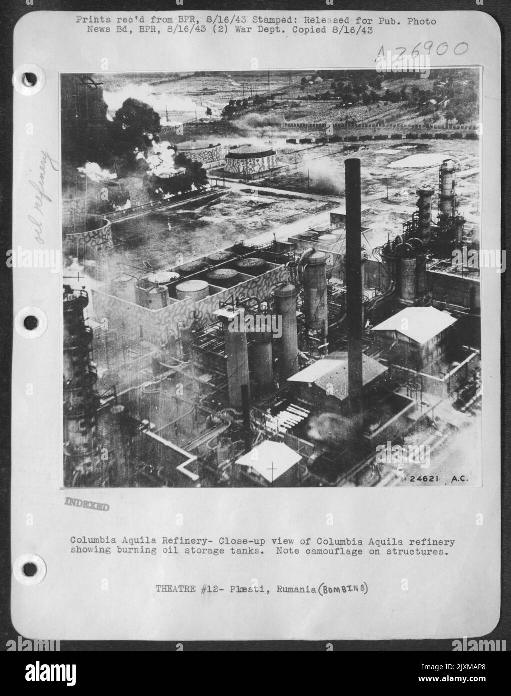 Columbia Aquila Refinery-Close-up view of Columbia Aquila refinery ...