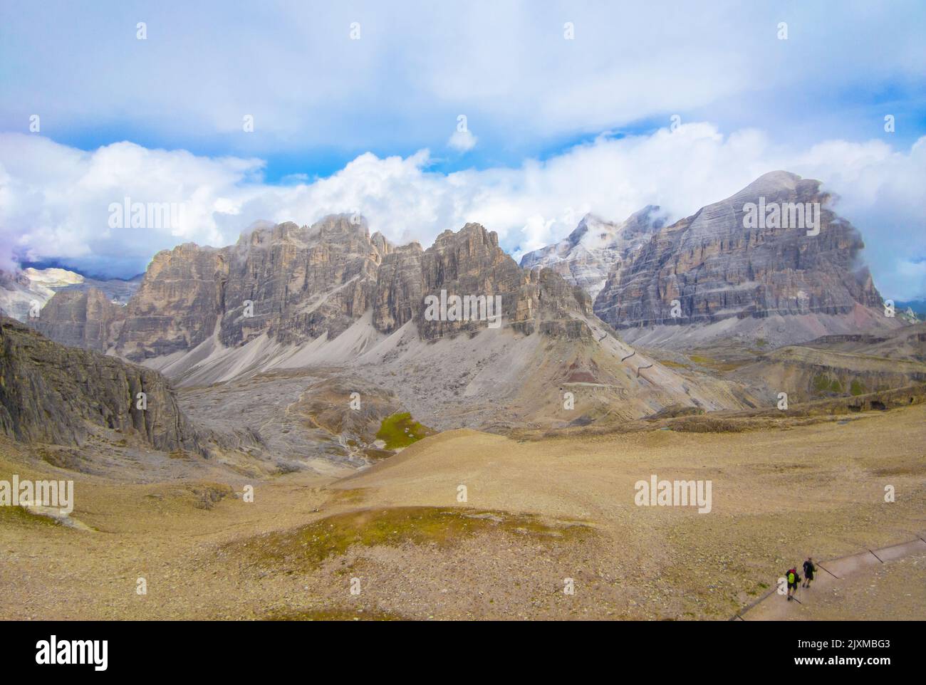 Dolomiti (Italy) -A view of Dolomites mountain range, UNESCO site ...