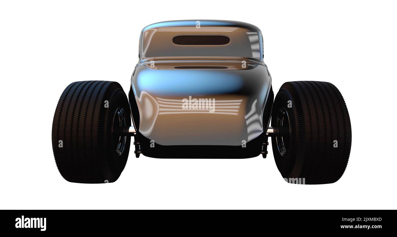 Hot Rod 3D render Stock Photo - Alamy