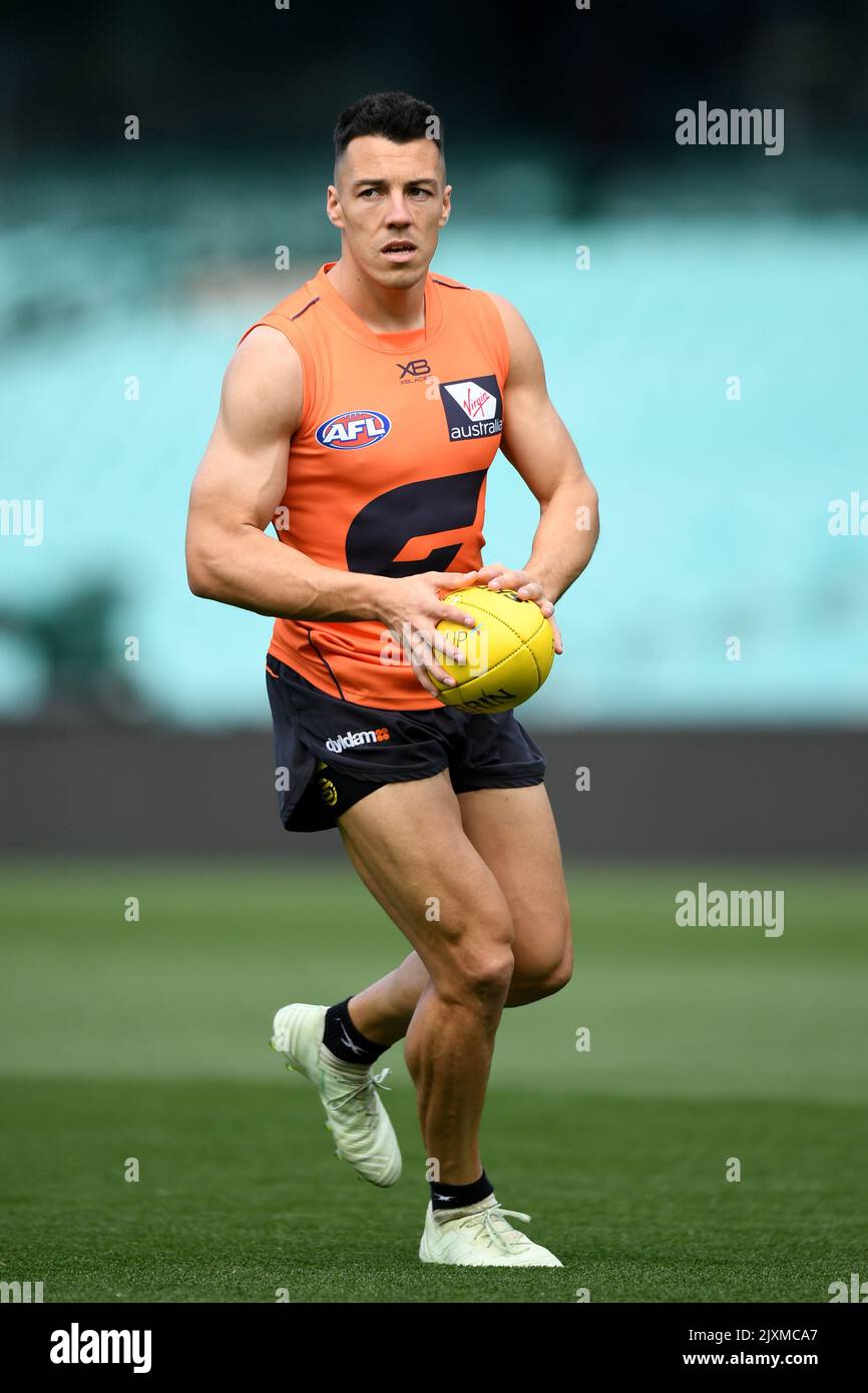 Dylan Shiel of the GWS Giants during a training session in Sydney ...