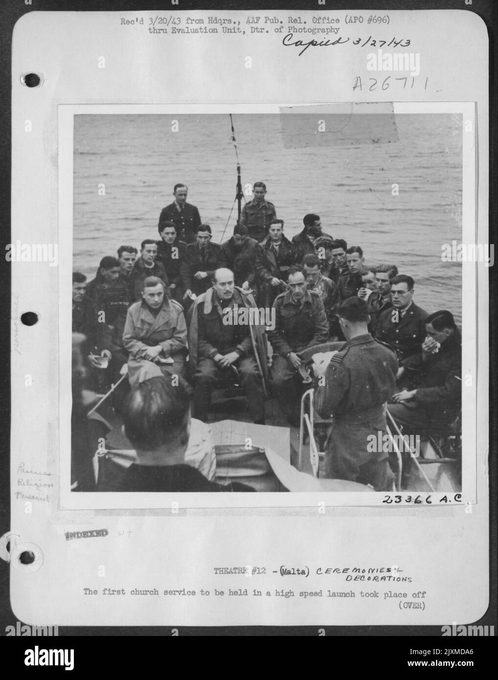 It was held in a launch which had been used in the rescue of 62 men ...