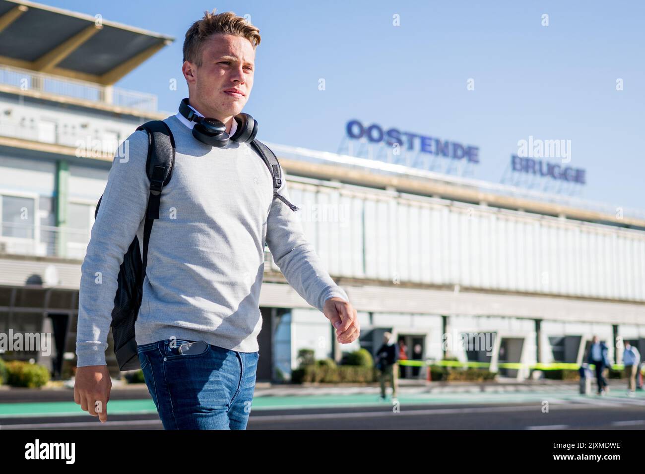Gent's Matisse Samoise pictured during pictured at the departure of ...