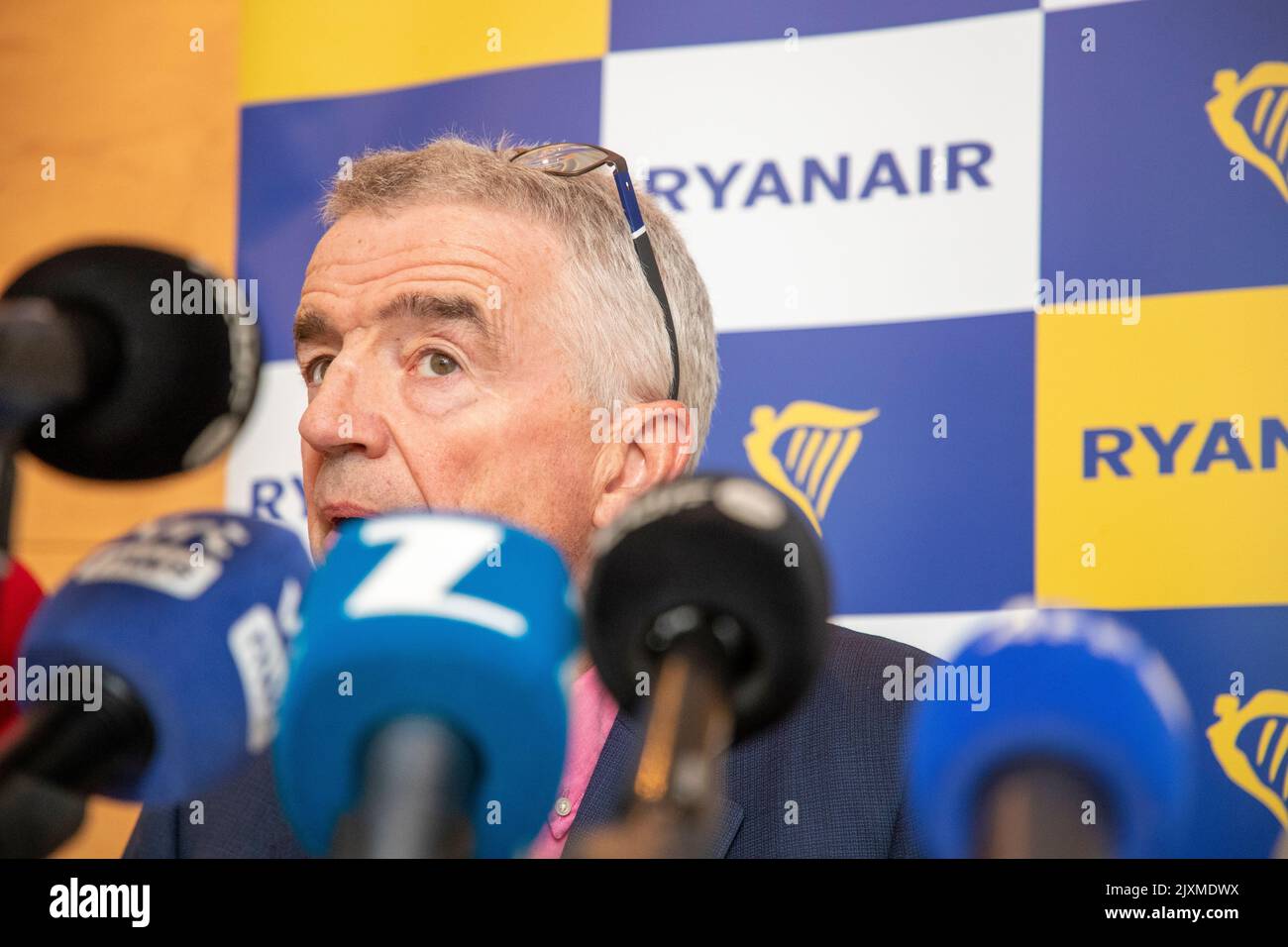 Brussels, Belgium. 07th Sep, 2022. Ryanair CEO Michael O'Leary pictured ...