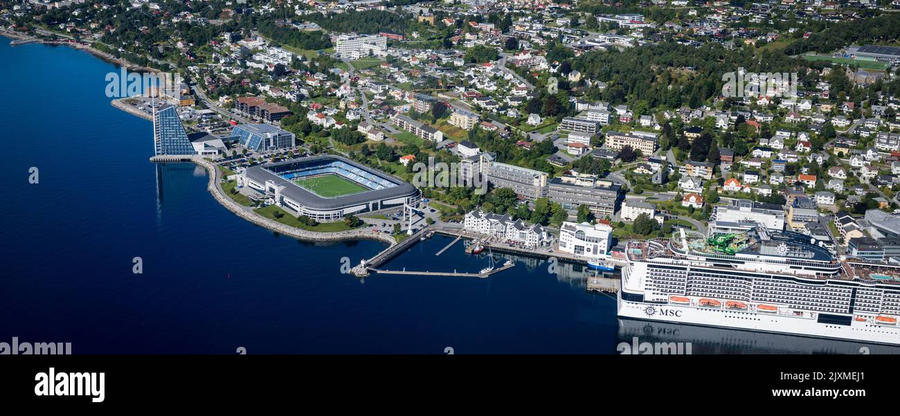 Illustration picture shows the Molde FK Aker Stadion seen from the ...