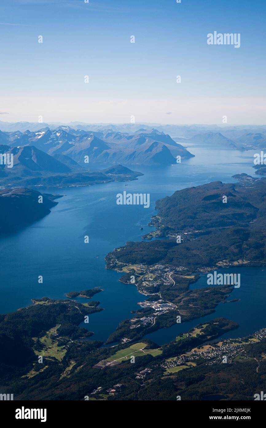 Illustration picture shows the Norwegian landscape seen from the ...